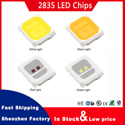 Chinese LED chips manufacturers 3V 26-28Lm 6000K White LED Chip SMD LED 2835 Chips