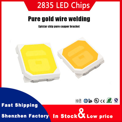 Chinese LED chips manufacturers 3V 26-28Lm 6000K White LED Chip SMD LED 2835 Chips